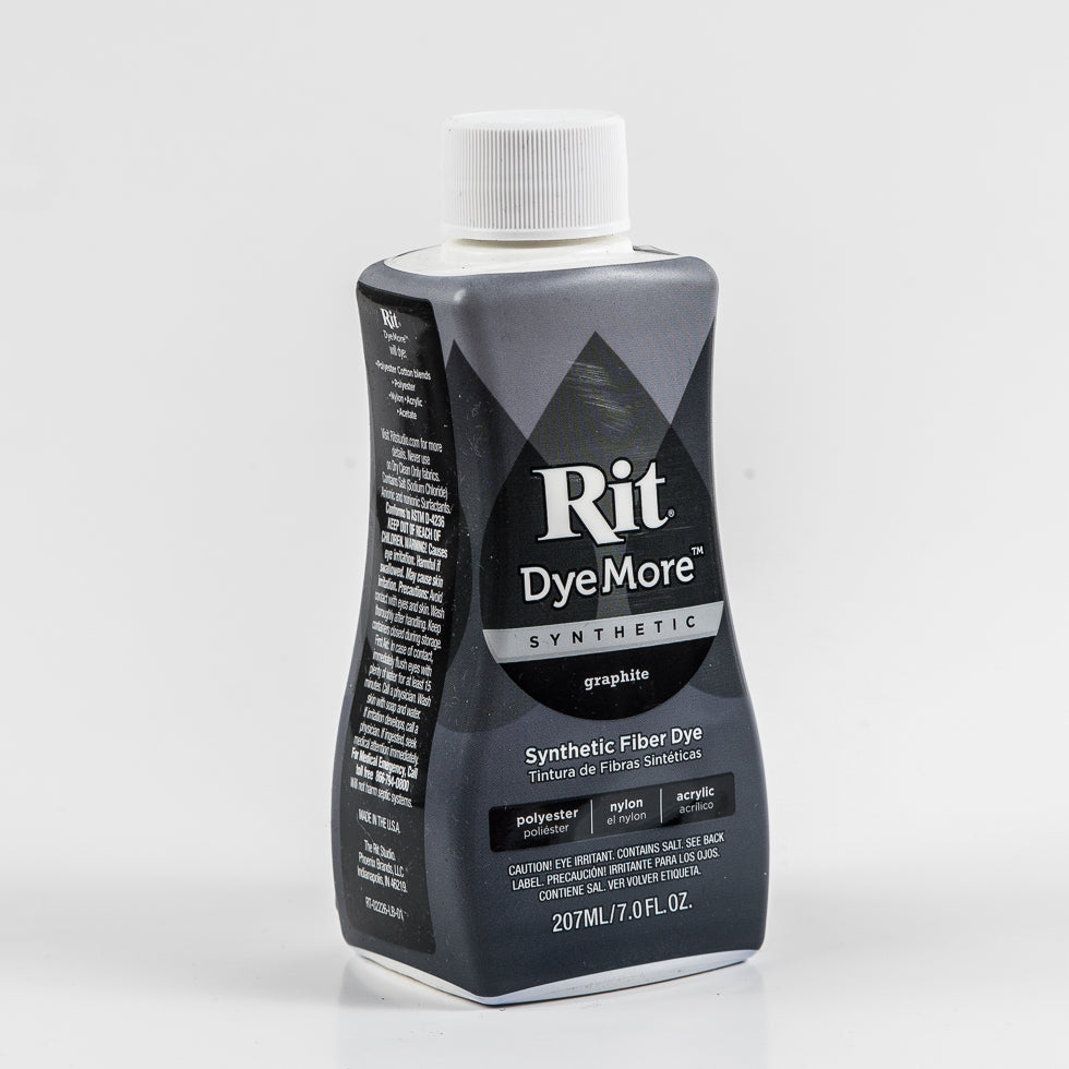 Rit DyeMore Synthetic Fiber Dye - Graphite - 7oz Bottle