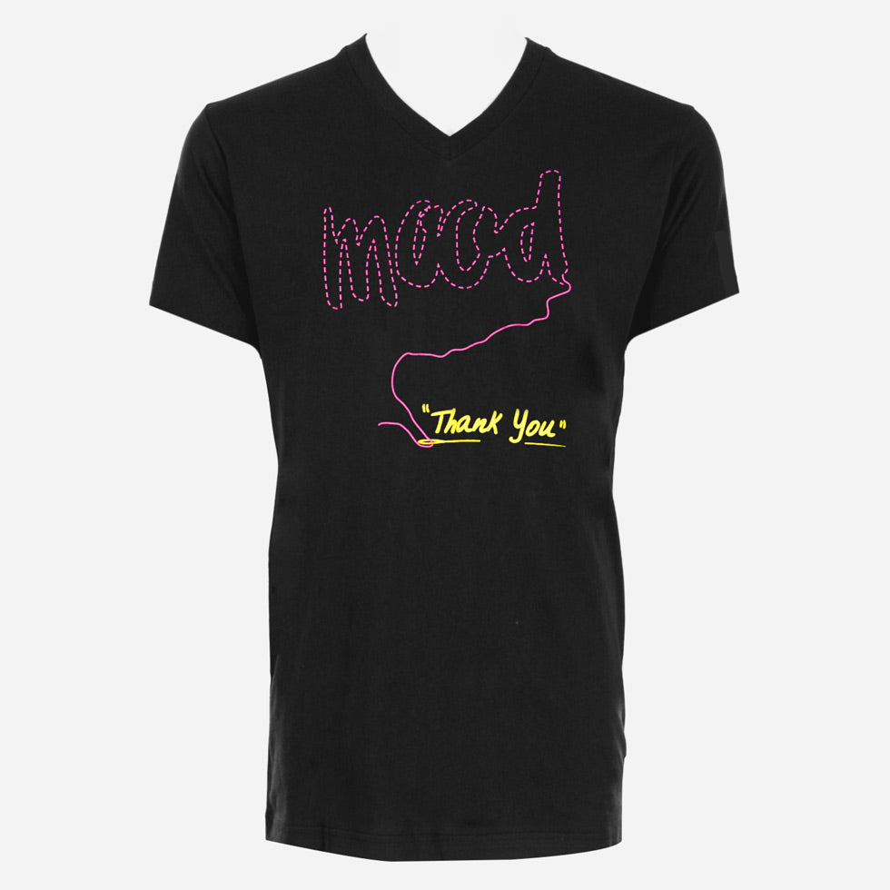 Black "Thread" Mood T-shirt