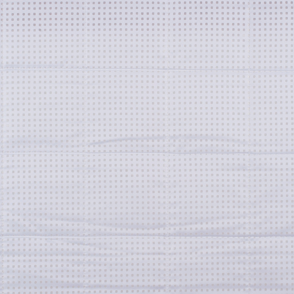 White Perforated Quilting