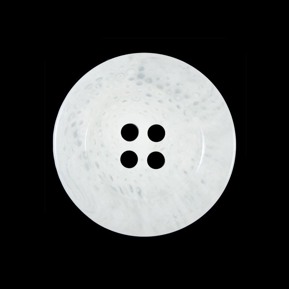 Translucent White 4-Hole Button - 40L/25.5mm