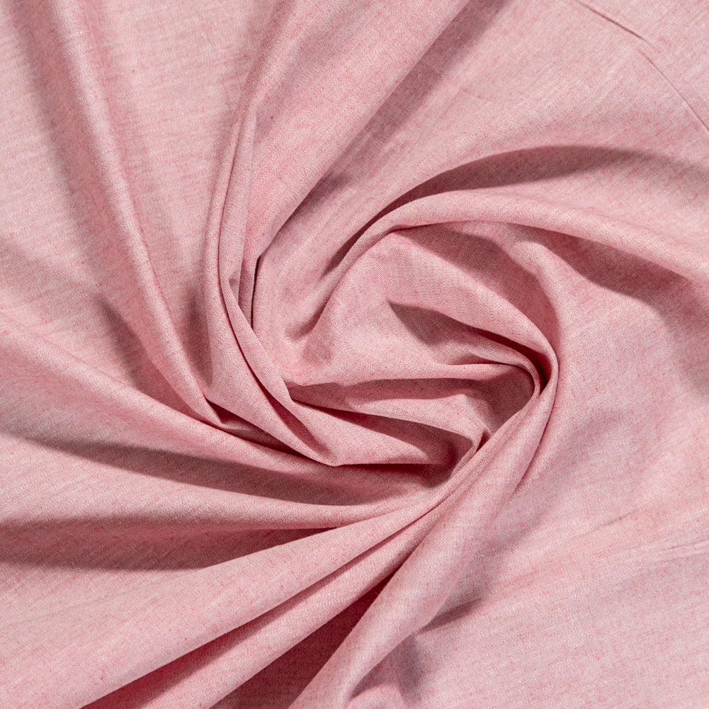 Calendered Organic Cotton Chambray - Wine - Ramillies Collection
