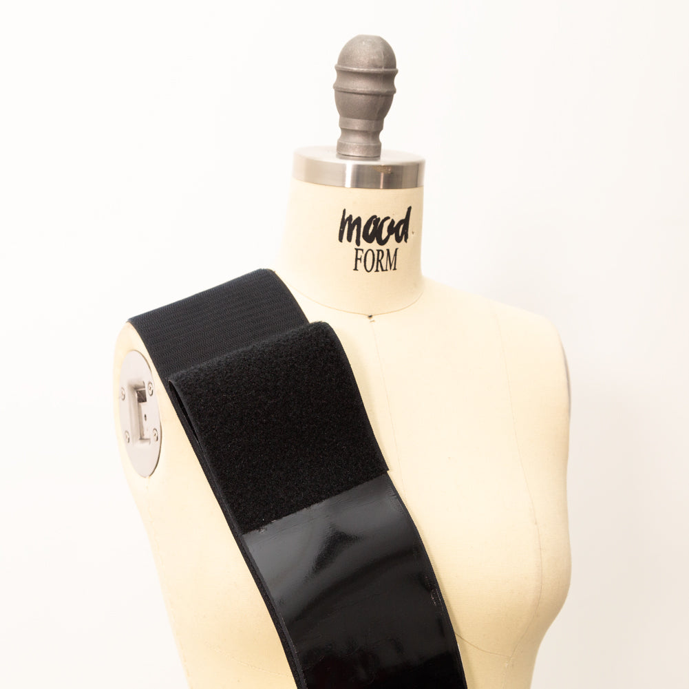 Black Sticky Back VELCRO® Brand Fastener - 4"