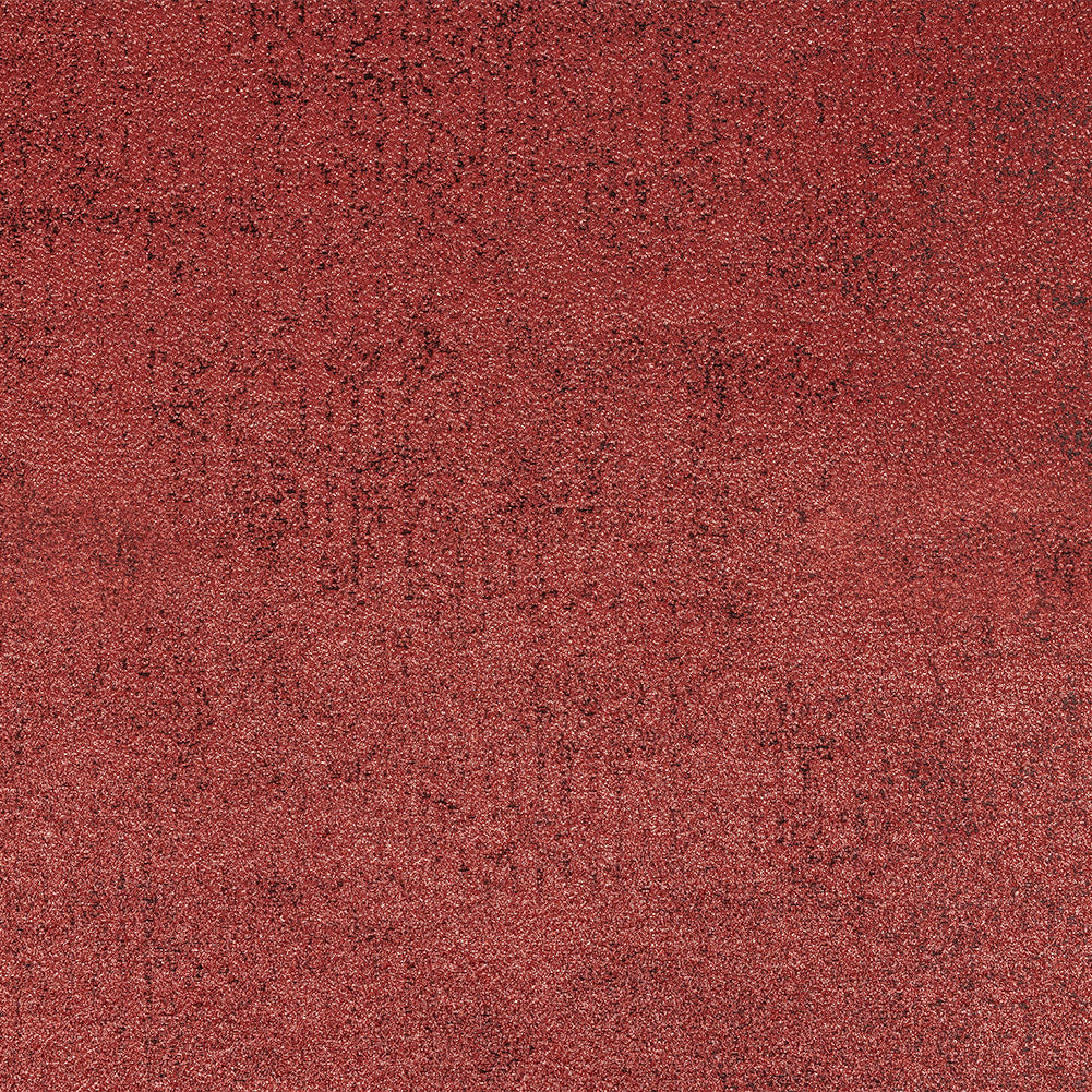 Metallic Tango Red and Black Crackle Luxury Brocade