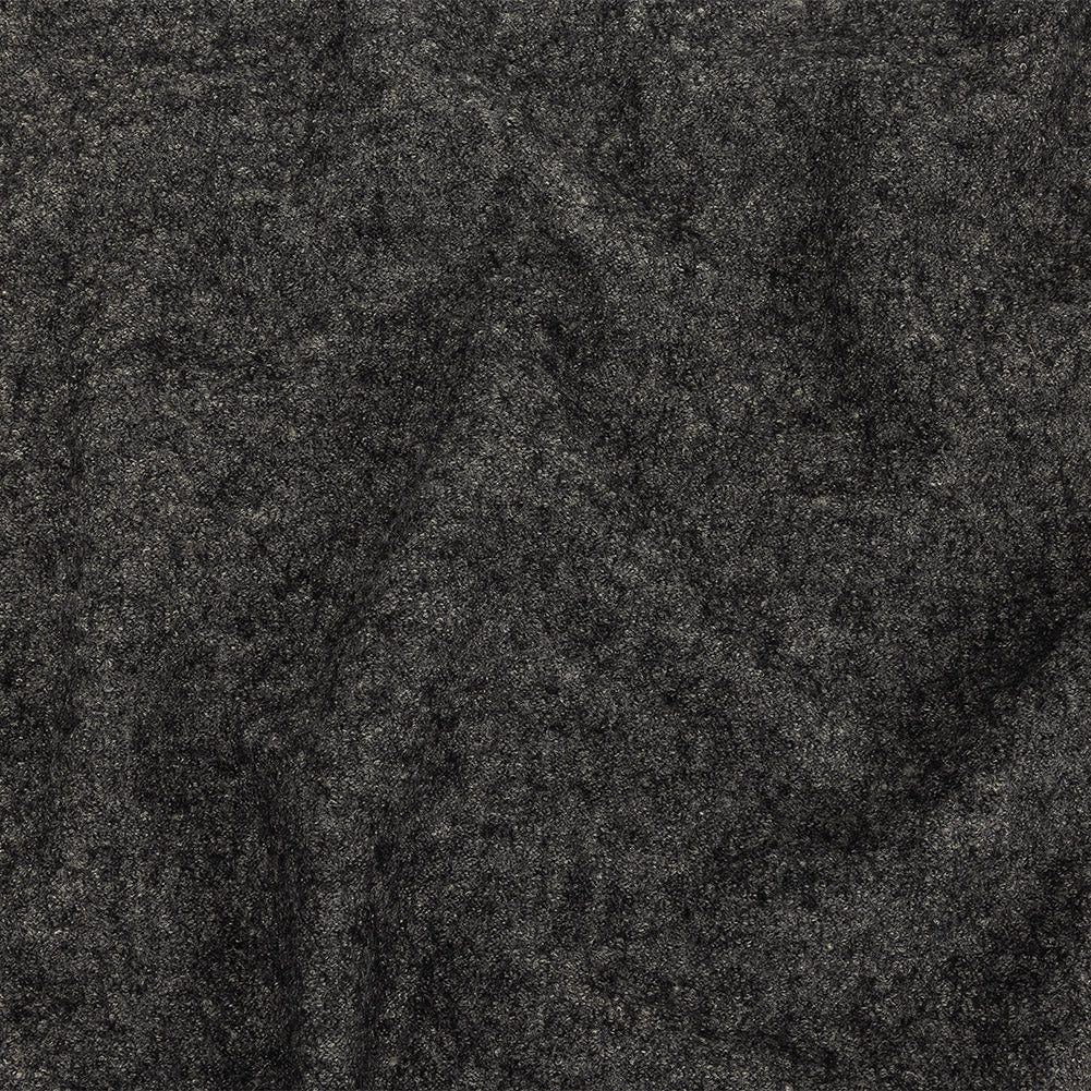 Boiled Wool Coating Fabric - Marbled Peat and Light Gray - Ketil Colle