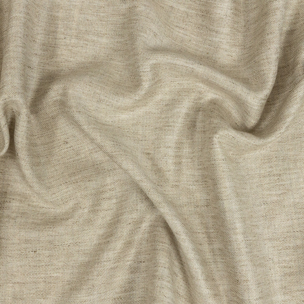 Cotton, Tencel and Linen Blended Woven - Heathered Oatmeal - Toledo Co