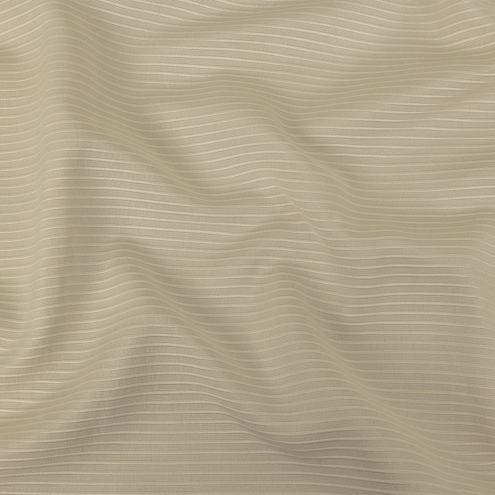 Beige Polyester Faille with Raised Ridges