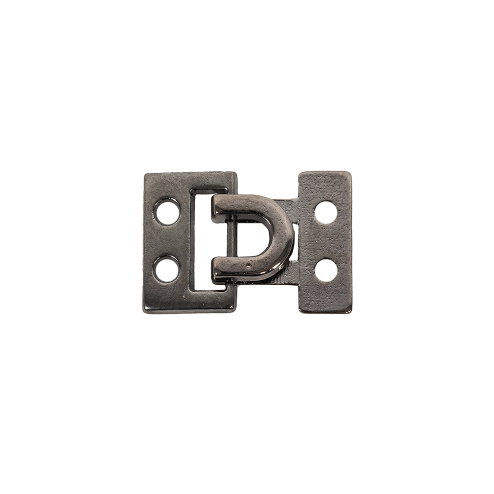 Gunmetal Heavy Duty Clip Fastener - 0.625" x 0.875"
