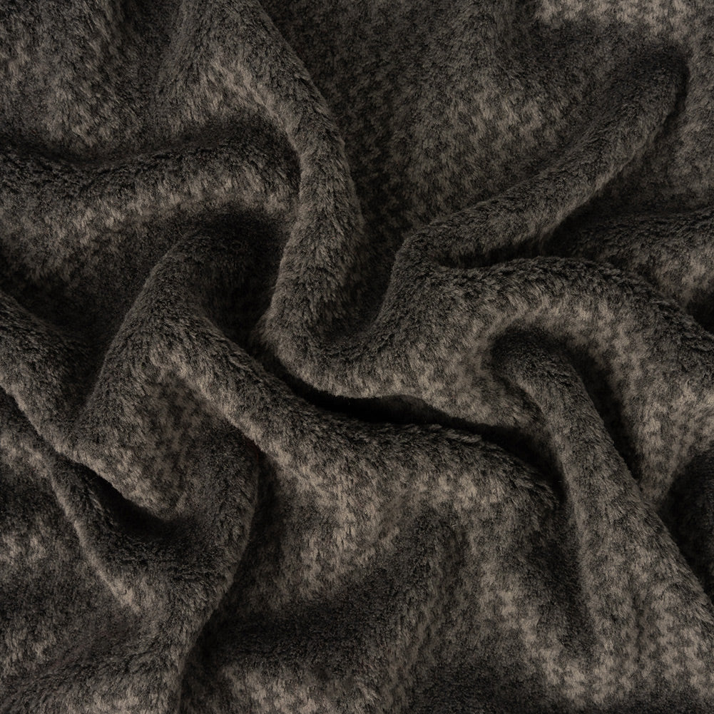 Peat Zig Zags Polyester Fleece