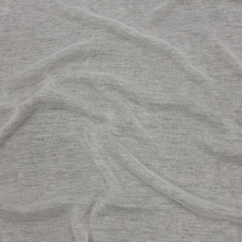 Famous Designer Off White Viscose and Cotton Lightweight Interlock Kni