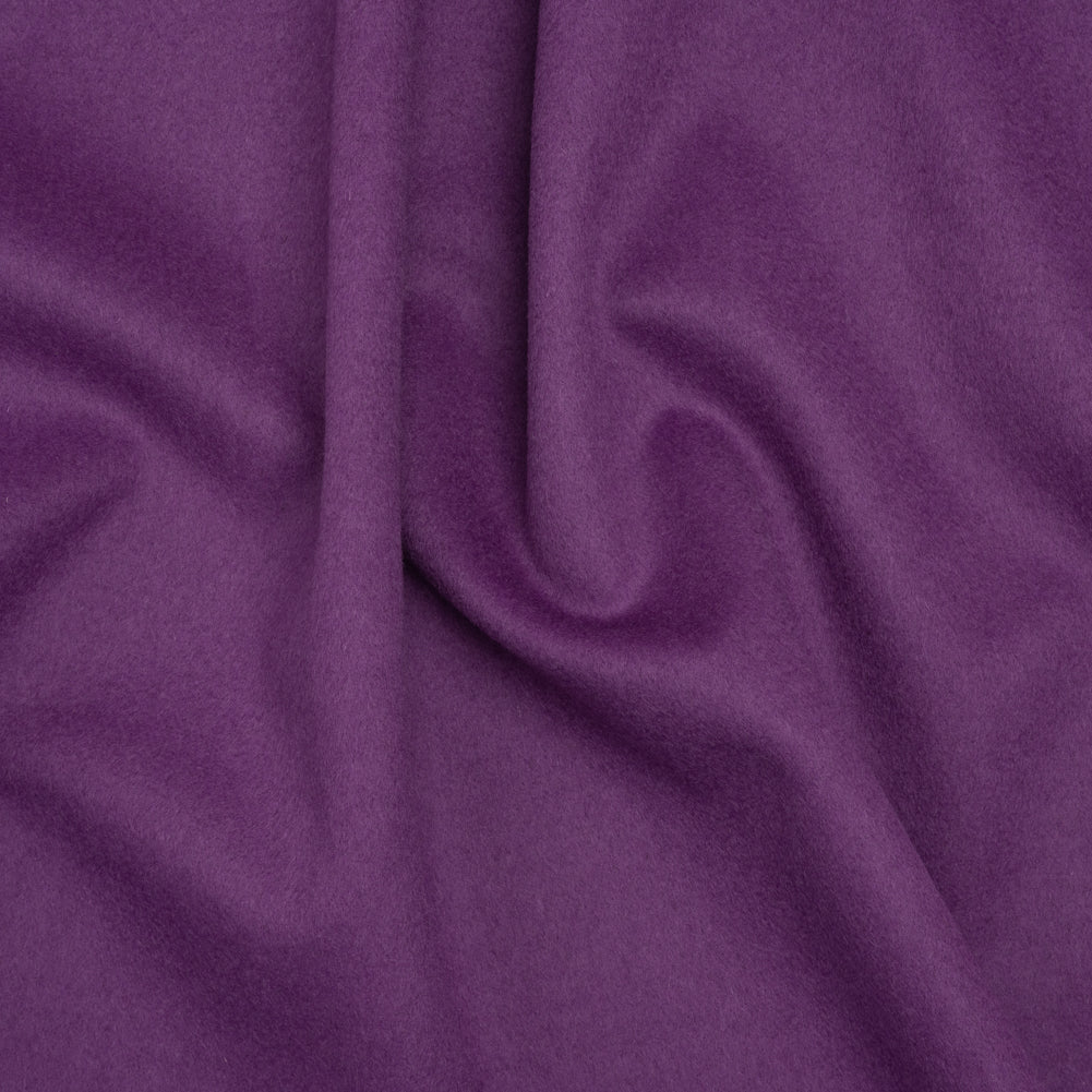 Brushed Lightweight Wool Blend Coating - African Voilet - Ellamar Coll
