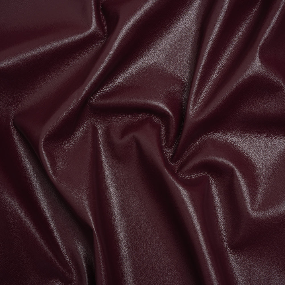 Buttery Faux Leather with Brushed Suede-like Backing - Burgundy - Vero