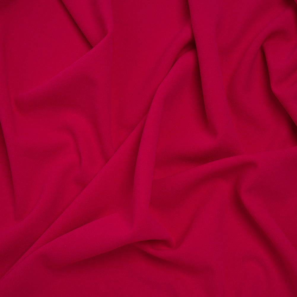 Stretch Polyester Crepe Double Knit - Rosebud Pink - Designer Deadstoc