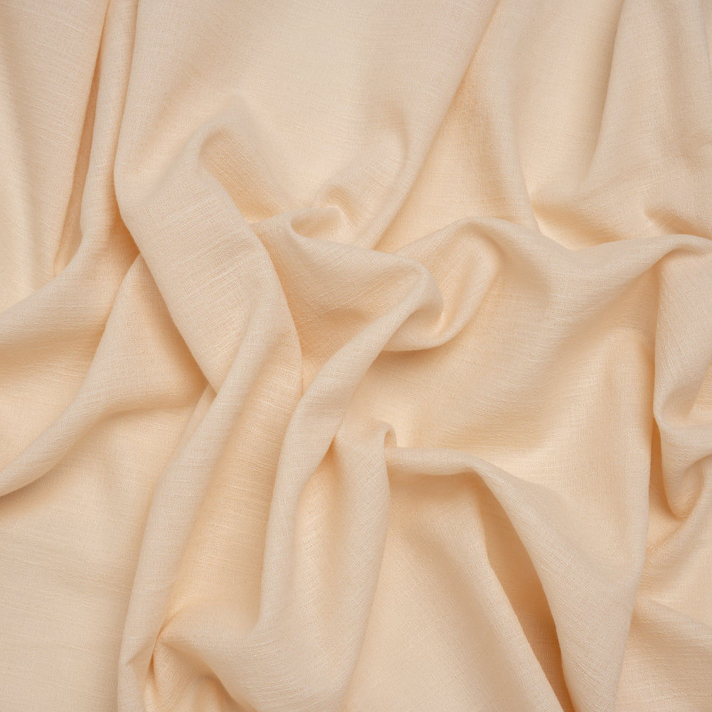 Textured Cotton Woven - Pale Peach - Famous Australian Designer Deadst