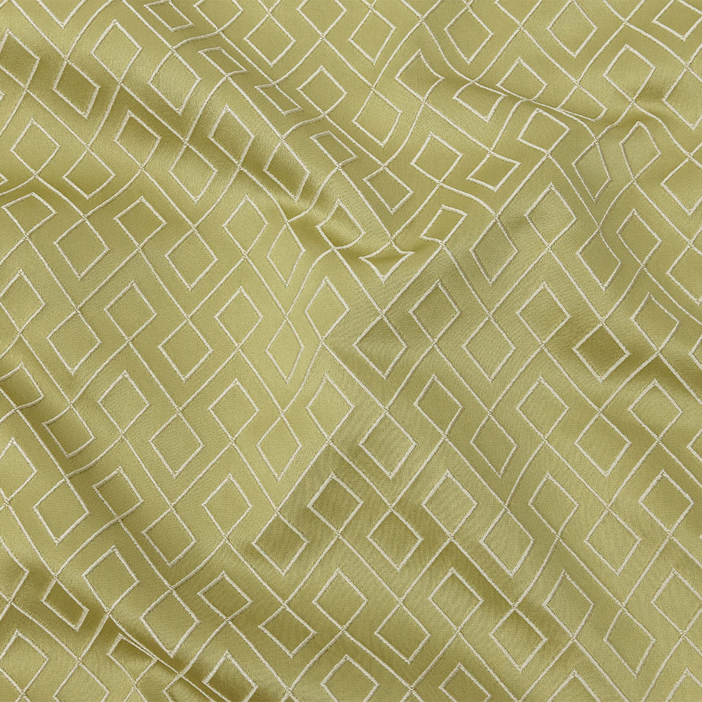 Satin-Faced Jacquard - Apple Diamond Fret - British Imported