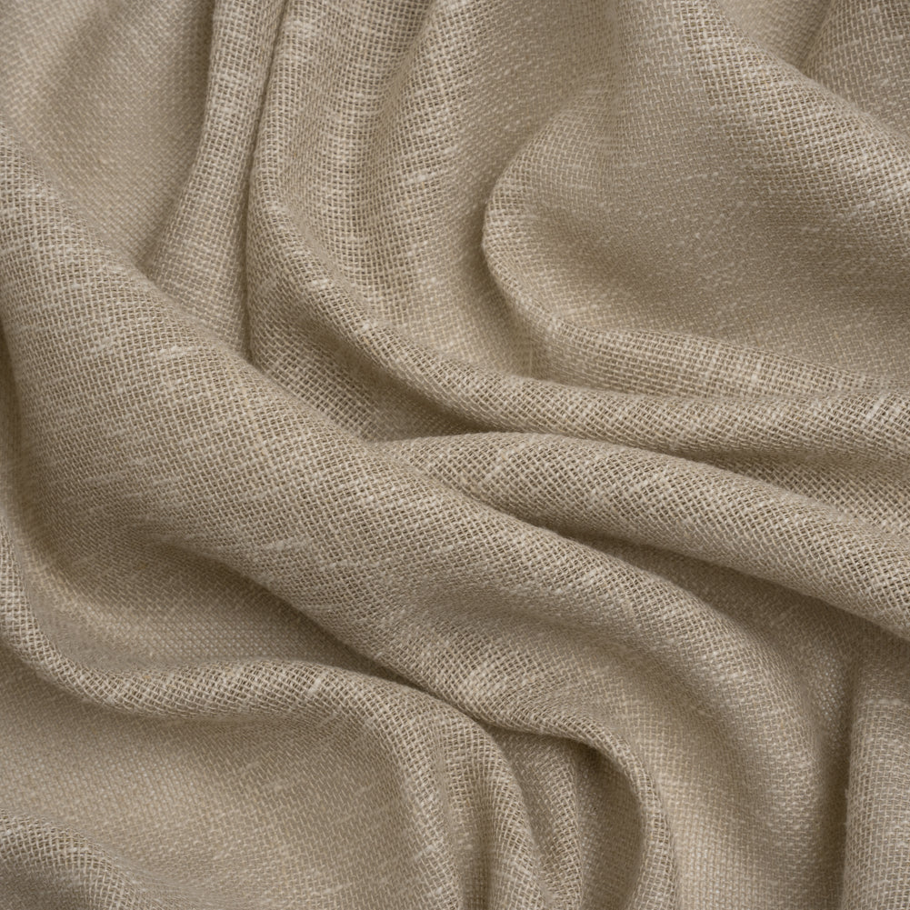 Slubbed Open Weave Drapery Sheer Fabric 118" - Driftwood - British Imp