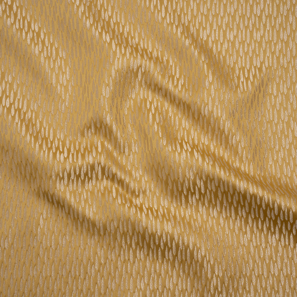 Luminous Drapery Jacquard - Buttercup Raindrops - British Imported